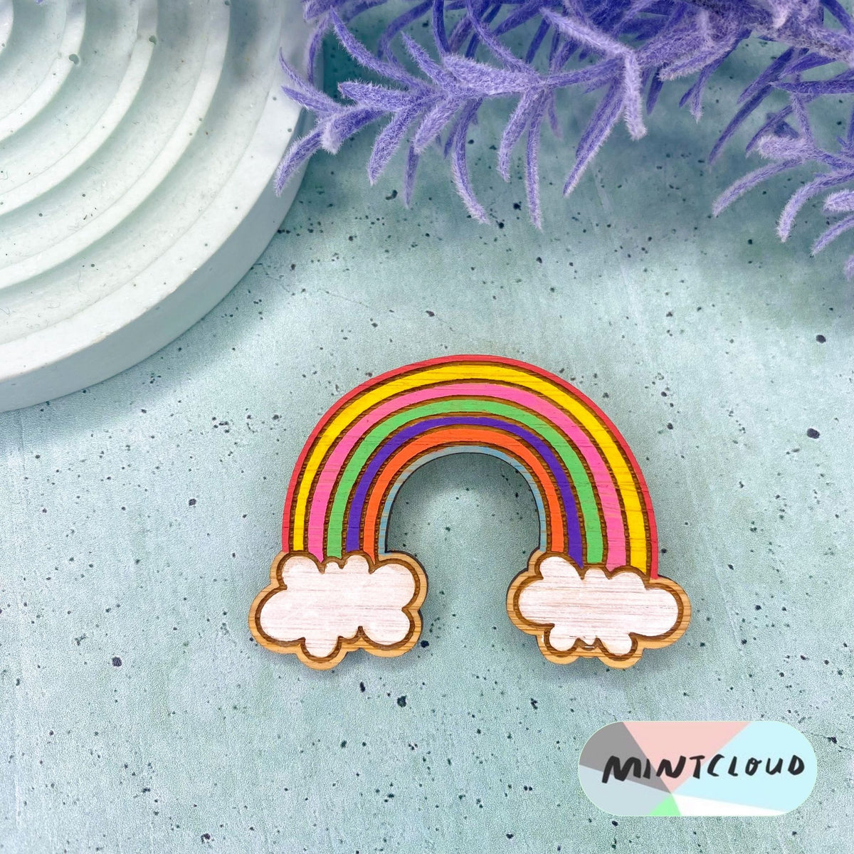 Mintcloud Brooch - Rainbow – Have You Met Charlie?