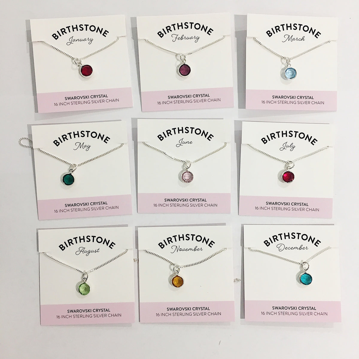 Bec Platt Designs Birth Stone Necklaces - Silver Various – Have You Met ...