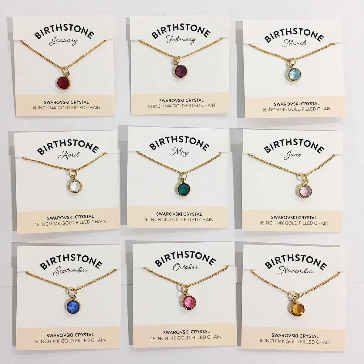 Bec Platt Designs Birthstone Necklaces - Gold Various – Have You Met ...